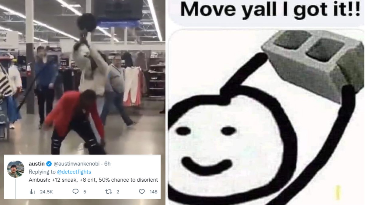 Man Wielding Knife In Walmart Gets Clapped Instantly Inspiring Memes ...