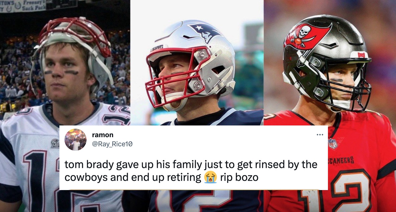 Tom Brady Re-retires, And Many Football Fans Fire Off Their RIP BOZOs ...