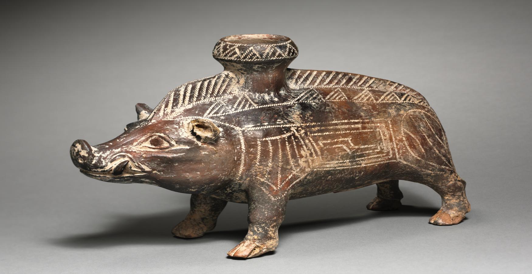 Meme-Famous Etruscan Boar Vessel 500-600 BCE Is Back On Display In Ohio ...