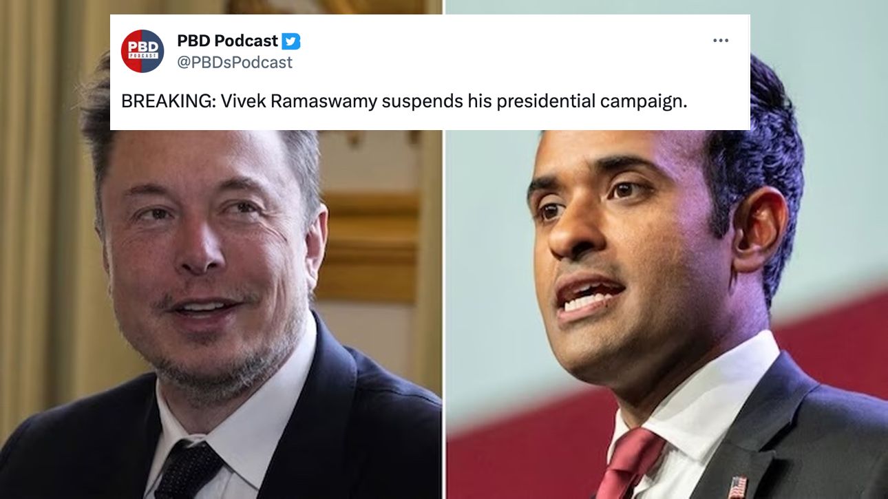 Vivek Ramaswamy Drops Out Of Race After Receiving Elon Musk 'Kiss Of ...