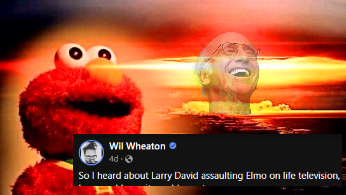Wil Wheaton Dramatically Condemns Larry David 'Attack' On Elmo ...