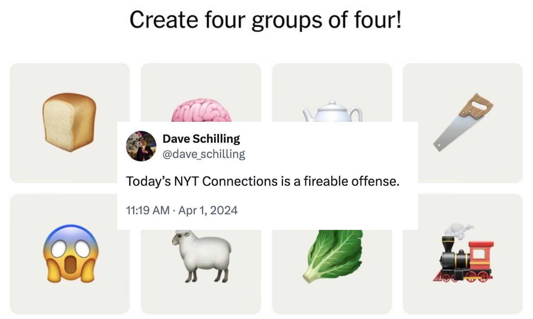 NYT Connections Gets A Little Silly For April Fools' Day, Angers ...
