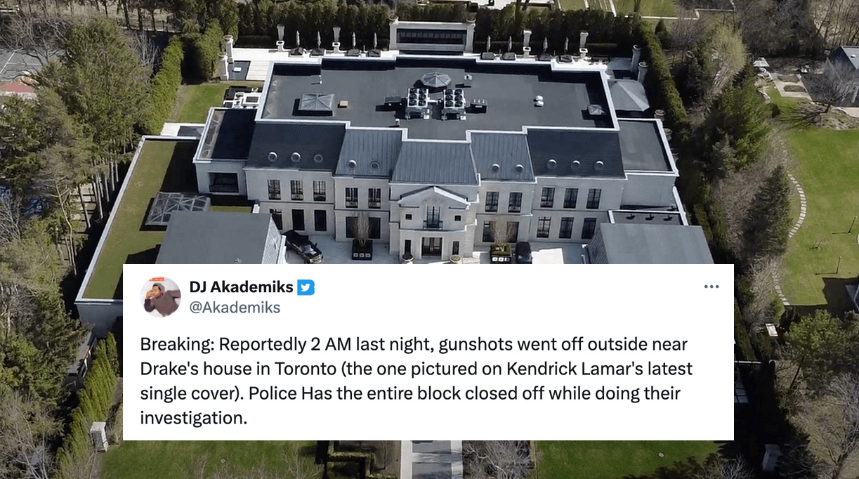 Shooting At Drake's House Intensifies Scrutiny Of Kendrick Lamar Feud ...