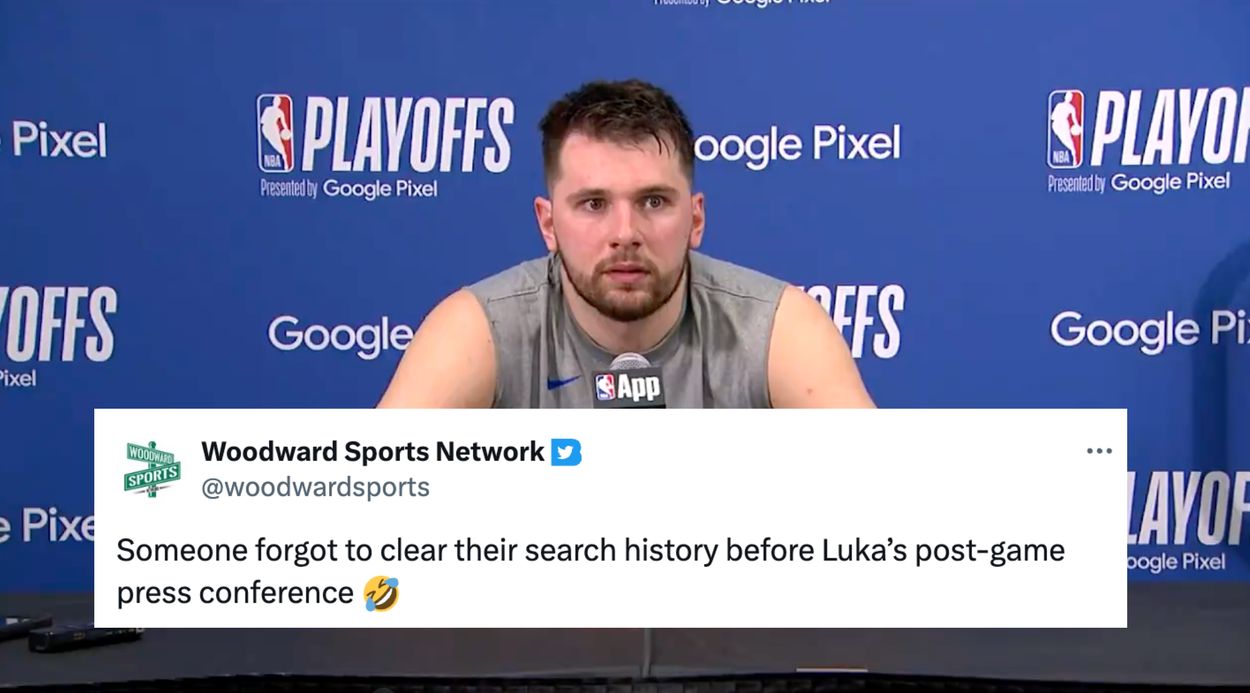 Moaning Noises Play During Luka Doncic's Postgame Press Conference ...