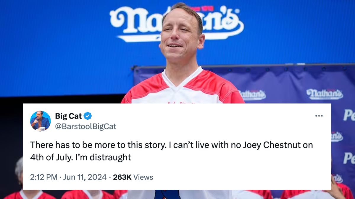 Internet In Uproar After MLE Bans Hot Dog Guzzling Hero Joey Chestnut ...