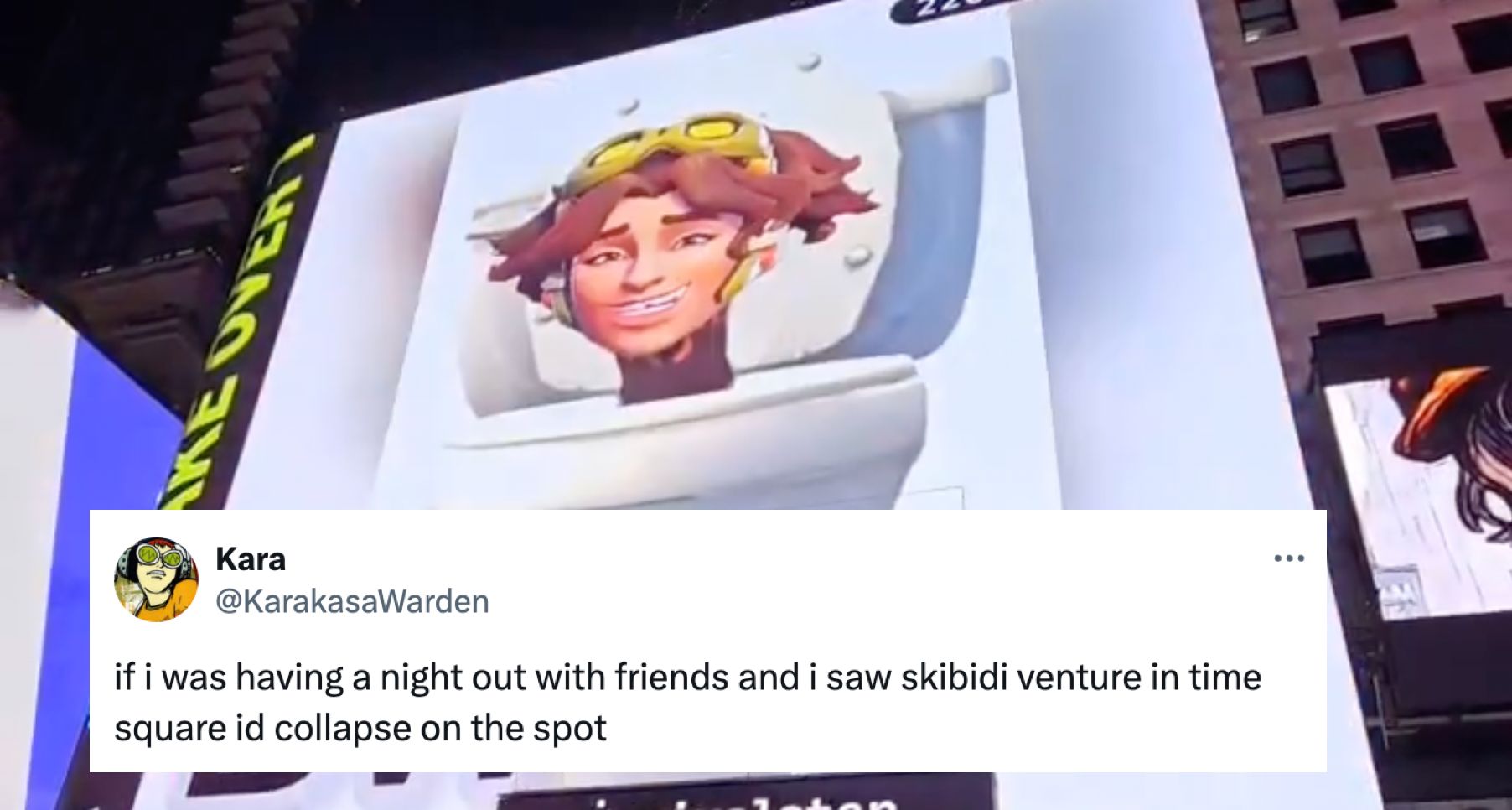 Times Square Airs 'Overwatch Skibidi Toilet' Video, Leaving New Yorkers ...
