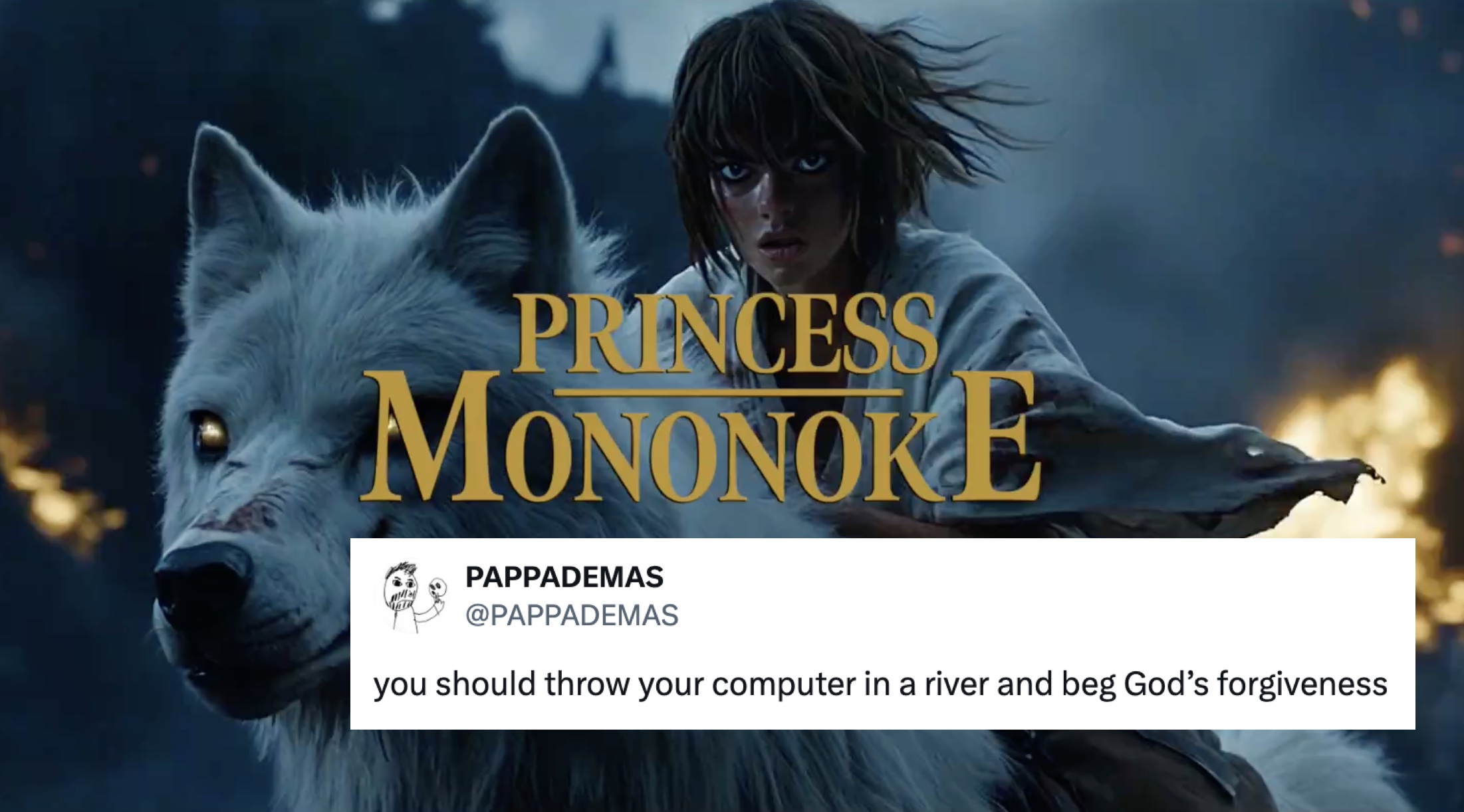 Man Spends $750 To Make 'Live Action Princess Mononoke' AI Trailer ...