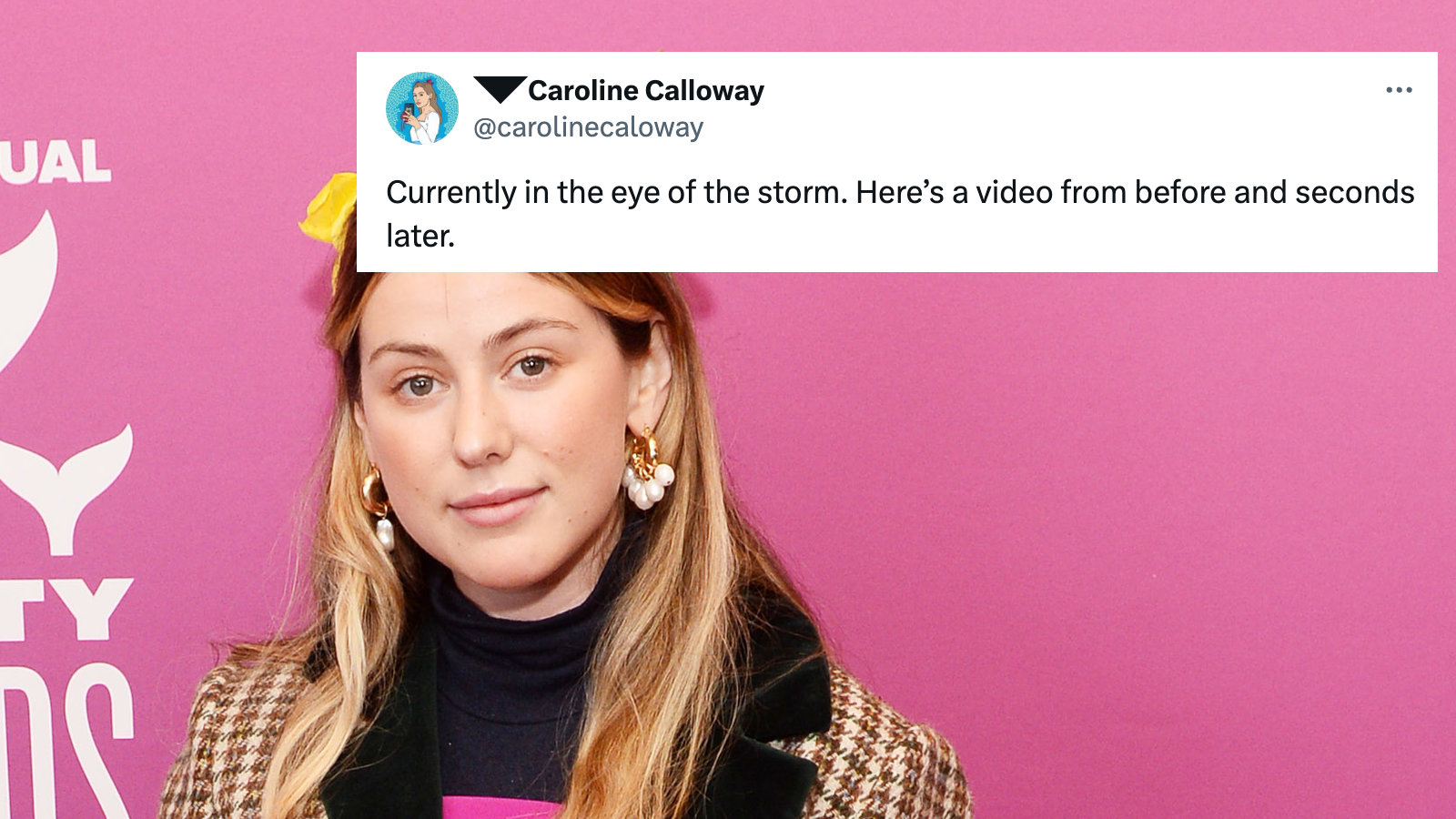 Caroline Calloway Survives Hurricane Milton After Evening Of
