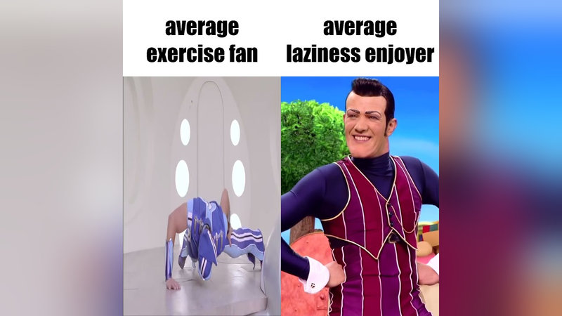 Average Exercise Fan vs. Average Laziness Enojoyer – VisionViral.com