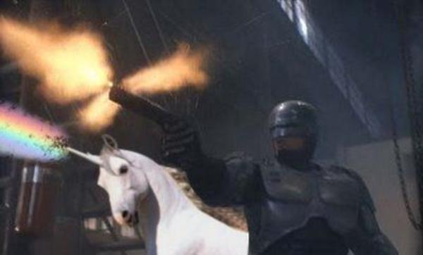 [Image - 1984] | Robocop On A Unicorn | Know Your Meme