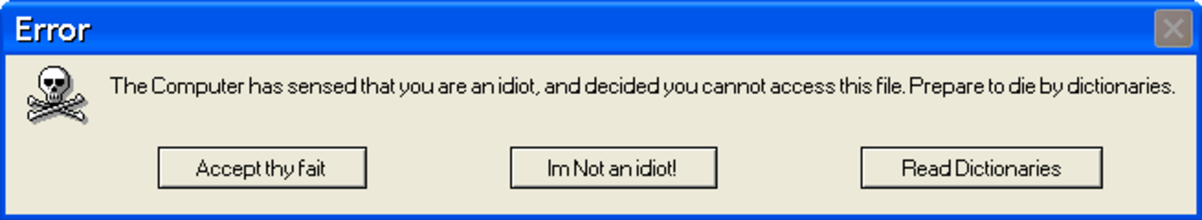[Image - 18314] | Funny Error Messages | Know Your Meme