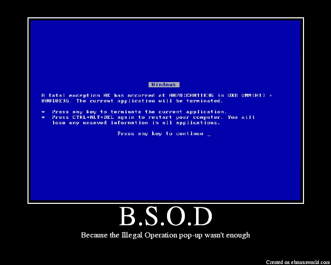 [Image - 18659] | Blue Screen of Death (BSoD) | Know Your Meme