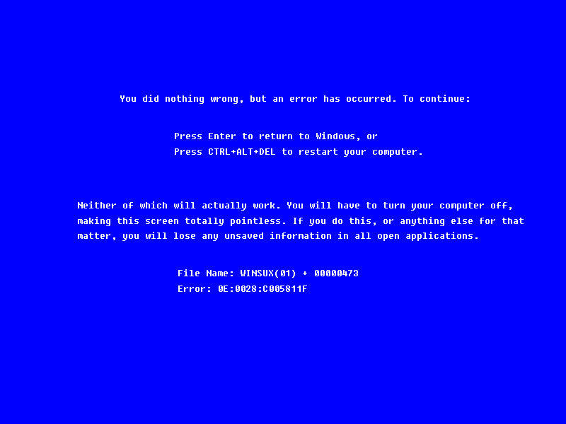 [Image - 18795] | Blue Screen of Death (BSoD) | Know Your Meme