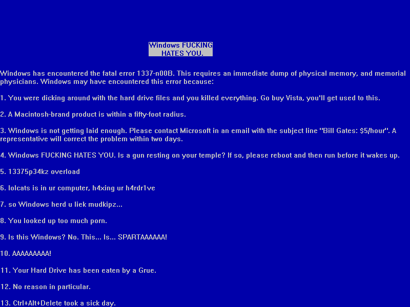 [Image - 18804] | Blue Screen of Death (BSoD) | Know Your Meme