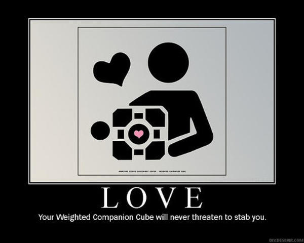 [Image - 28625] | The Weighted Companion Cube | Know Your Meme