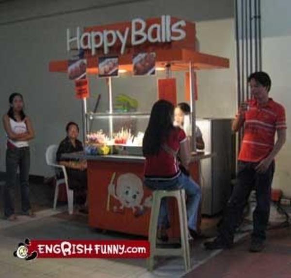 Happy balls | Engrish | Know Your Meme