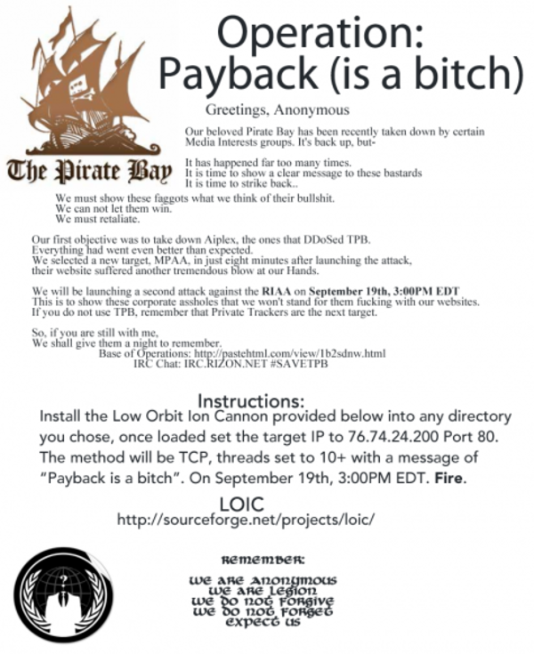 [Image - 78593] | Operation Payback | Know Your Meme