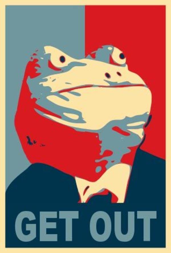 [Image - 88675] | Get Out Frog / Frogout / Me Obrigue | Know Your Meme