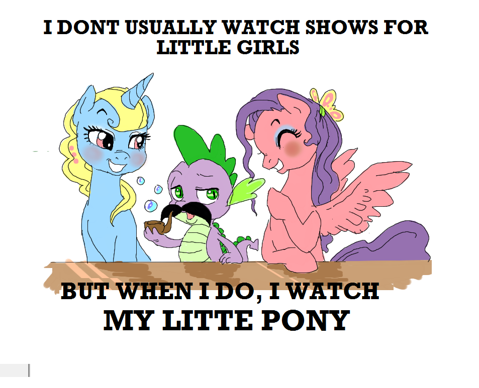 Spike's Moustache...MLP thingy by Kyun-Kun | My Little Pony: Friendship ...