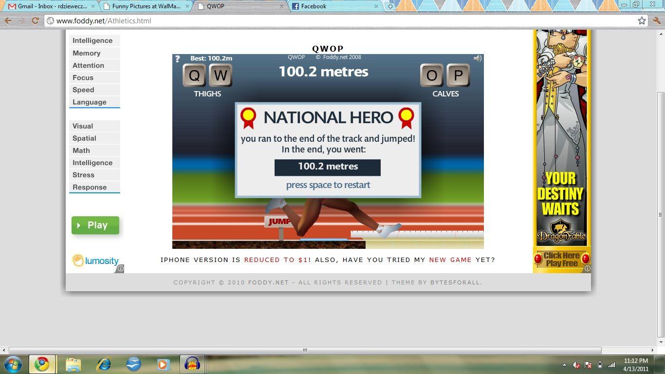 [Image - 114154] | QWOP | Know Your Meme