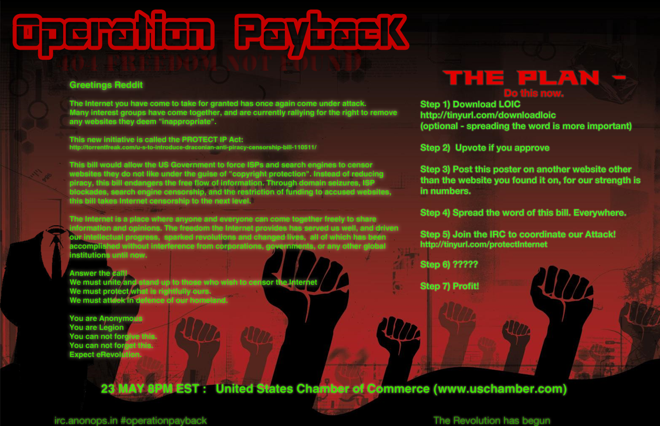 [Image - 125971] | Operation Payback | Know Your Meme