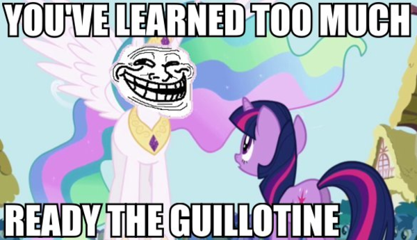 You've learned too much. Ready the guillotine. | Guillotine | Know Your ...