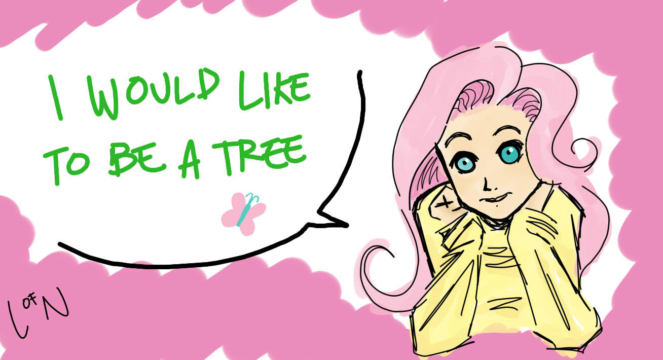 [Image - 139317] | Fluttershy is a Tree | Know Your Meme