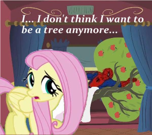 [Image - 139358] | Fluttershy is a Tree | Know Your Meme