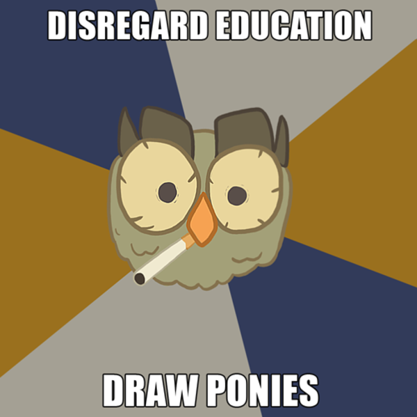 [Image - 154377] | Art Student Owl | Know Your Meme
