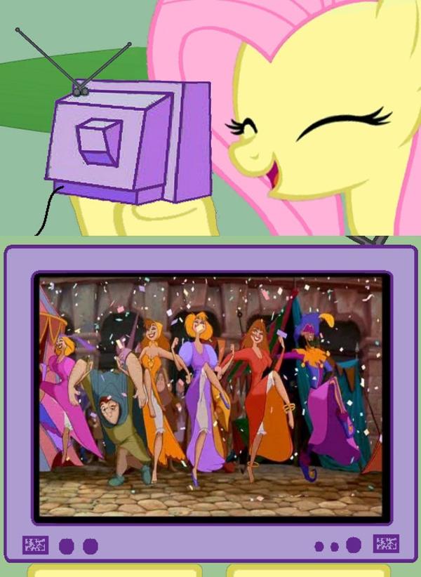 [Image - 161305] | Fluttercry / Characters Watching Tv | Know Your Meme