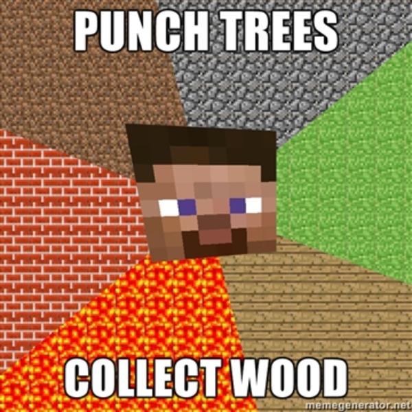 [Image - 170981] | Punching Trees Gives Me Wood | Know Your Meme