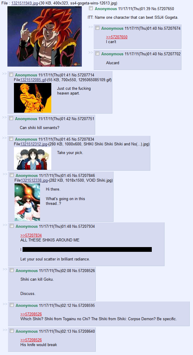 [Image - 201340] | Shiki Can Kill Servants | Know Your Meme