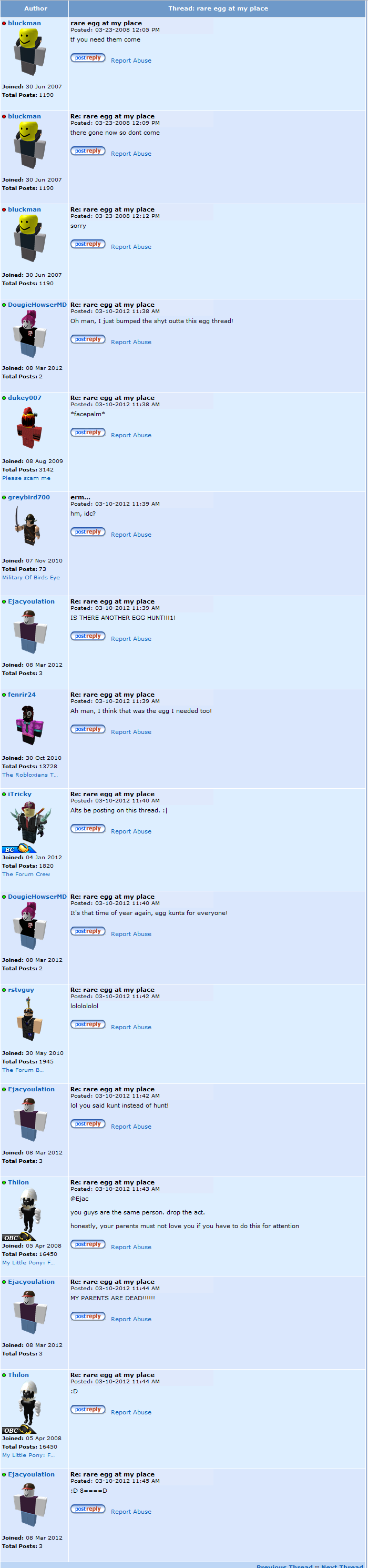 [Image - 266042] | Bumping Egg Threads | Know Your Meme