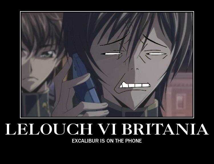Code Geass Excalibur Face (A Demotivational Poster) | Excalibur Face ...