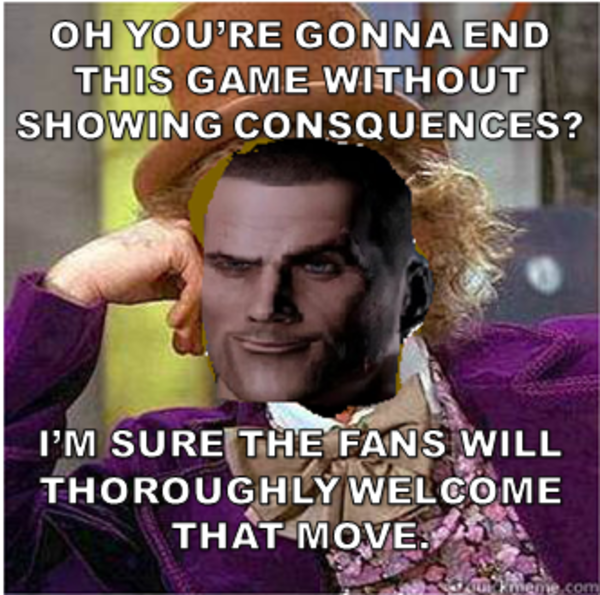 Willy Shepard | Mass Effect 3 Endings Reception | Know Your Meme