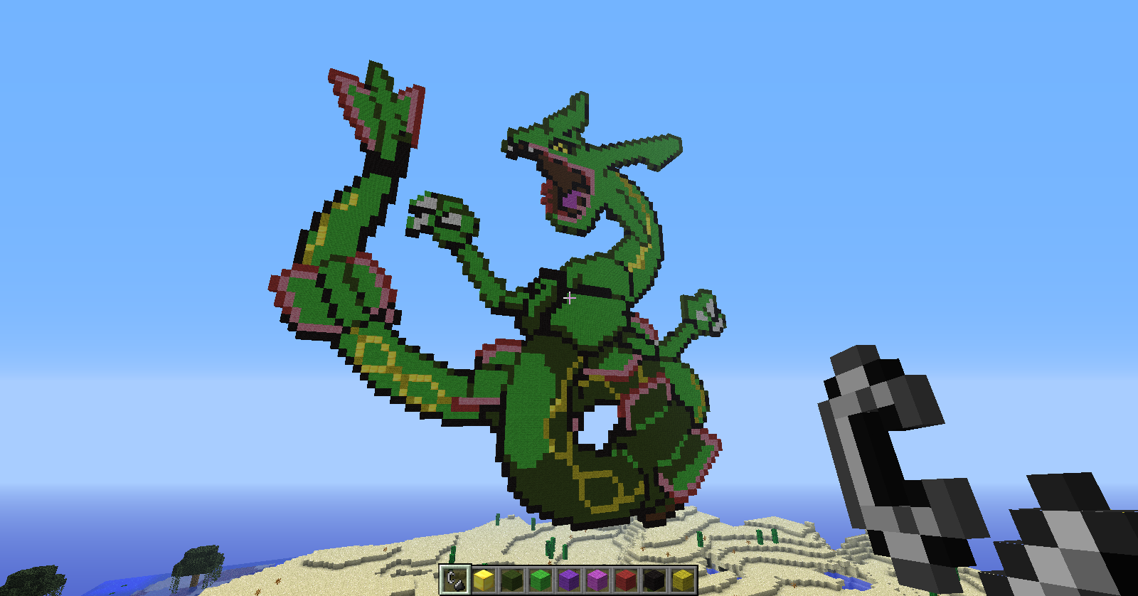 Rayquazza | Minecraft Pixel Art | Know Your Meme