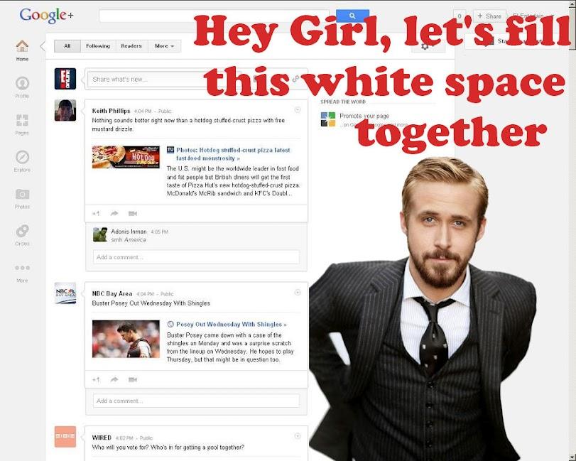 [Image - 284397] | Google Plus Redesign / #whitespace | Know Your Meme