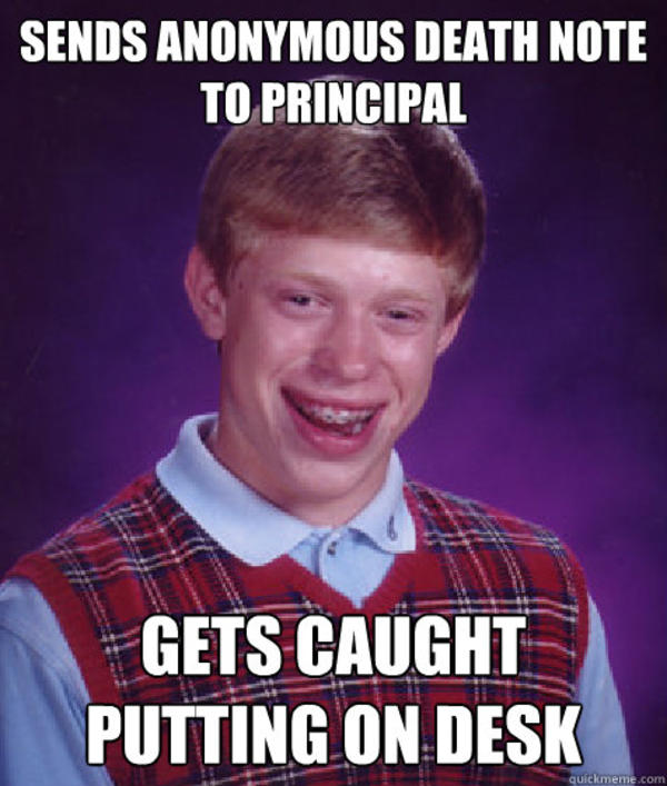 [Image - 289820] | Bad Luck Brian | Know Your Meme