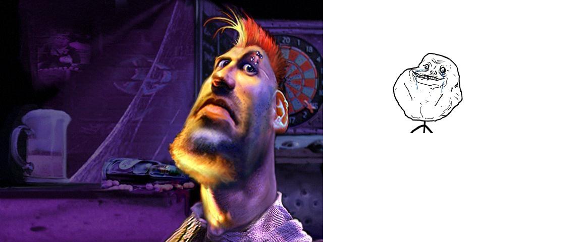 Road Rash Forever Alone Guy | Forever Alone | Know Your Meme