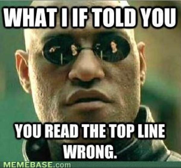Anyone else had to re-read that a few times? | Matrix Morpheus | Know ...