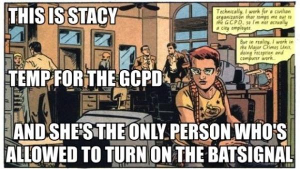Stacy, GCPD Temp | Mary Sue | Know Your Meme