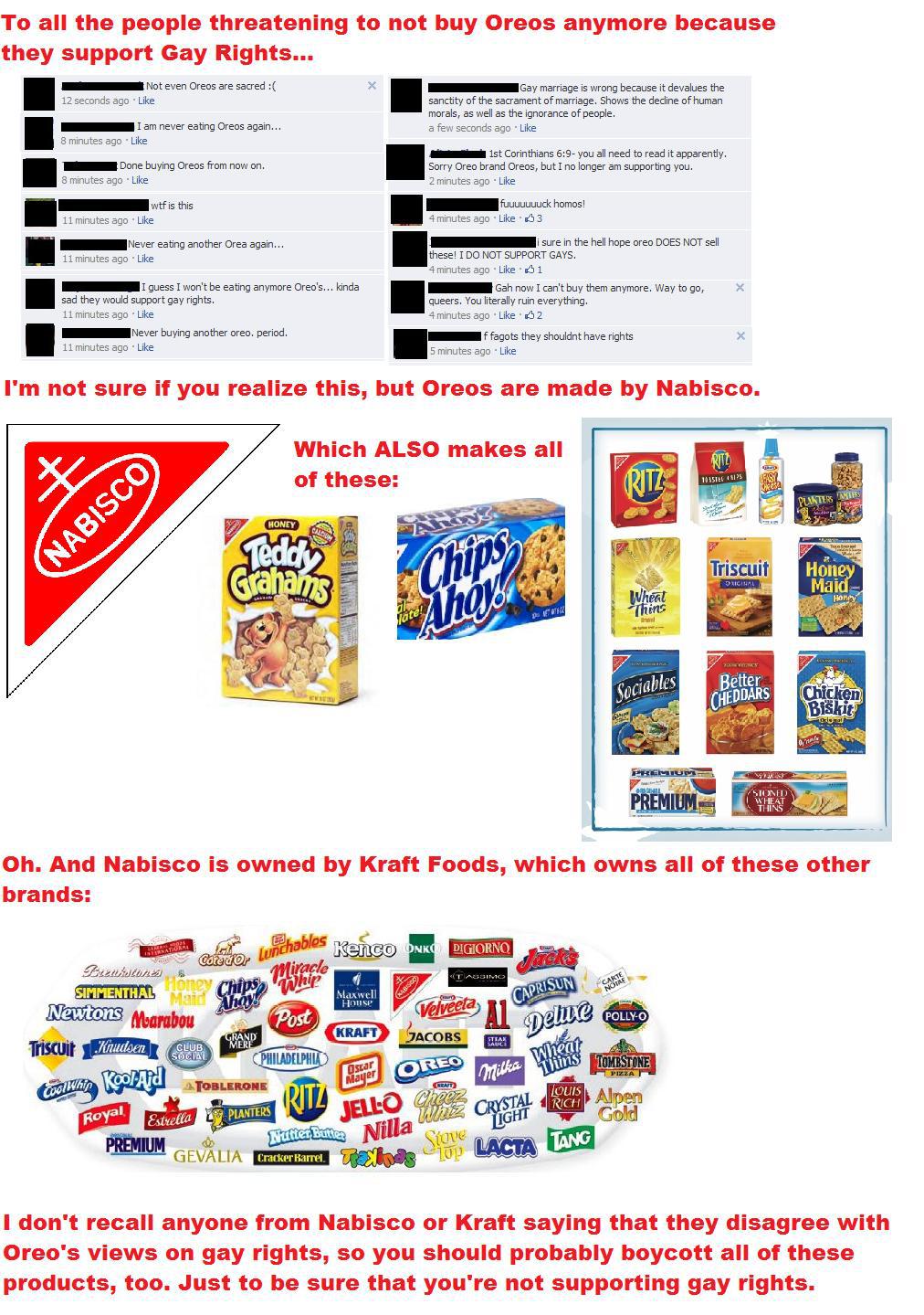 [Image - 337782] | Oreo's Gay Pride Cookie Controversy | Know Your Meme
