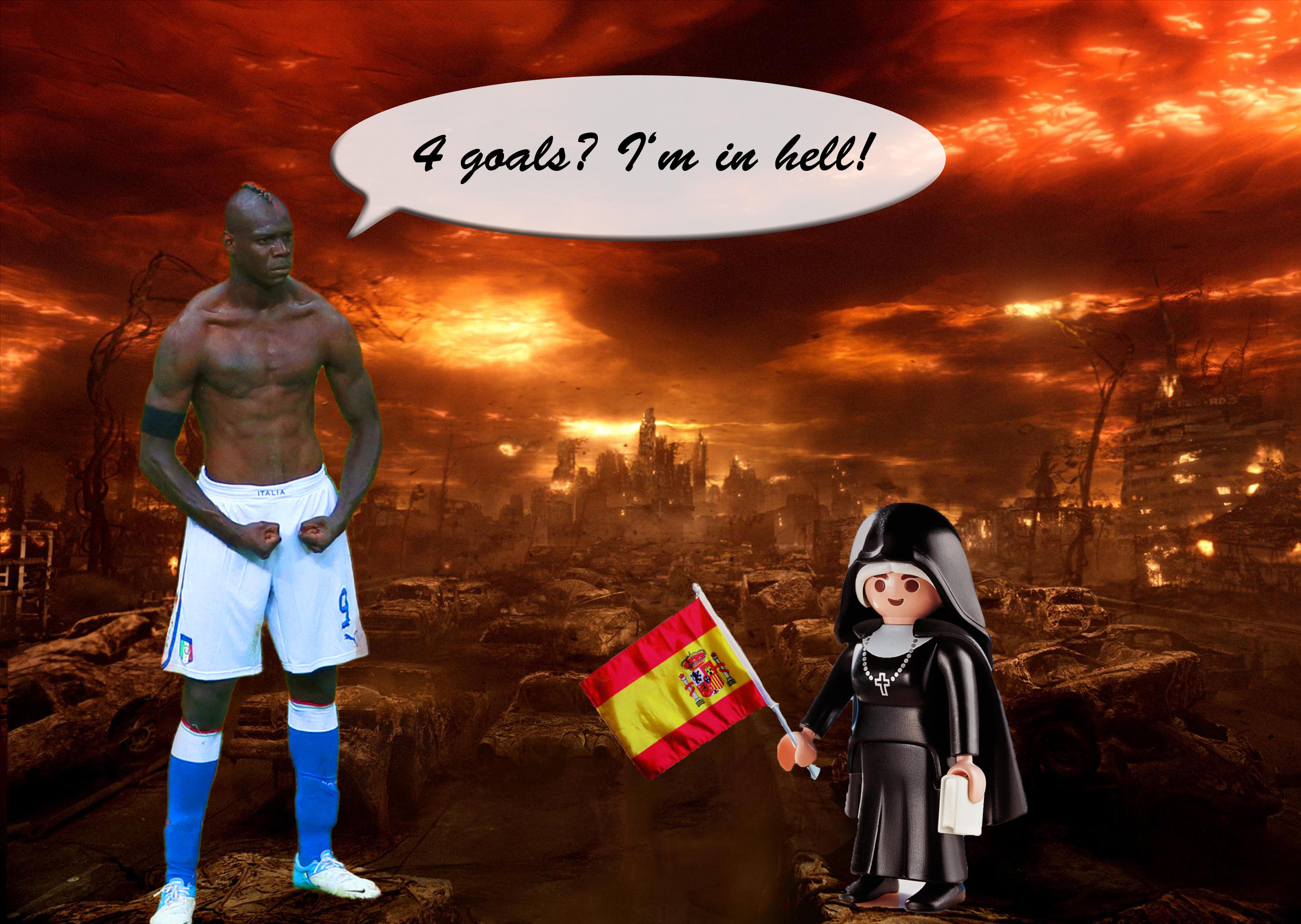 4 Goals? | Mario Balotelli's Goal Celebration | Know Your Meme