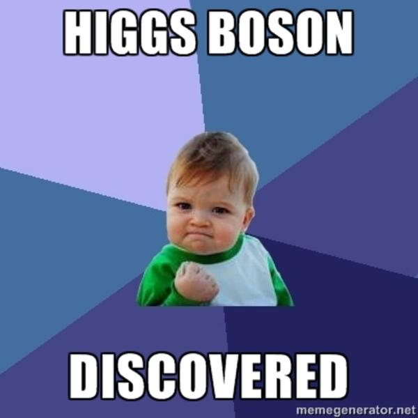 Success Kid Higgs-boson | Large Hadron Collider | Know Your Meme