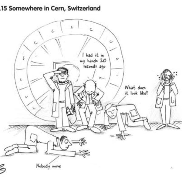 Higgs-boson lost cartoon | Large Hadron Collider | Know Your Meme