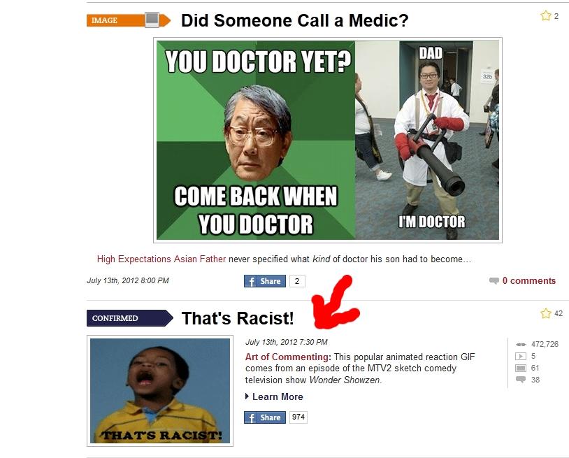 That timing | That's Racist! | Know Your Meme