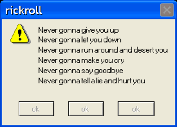 rickroll in windows xp! | Rickroll | Know Your Meme