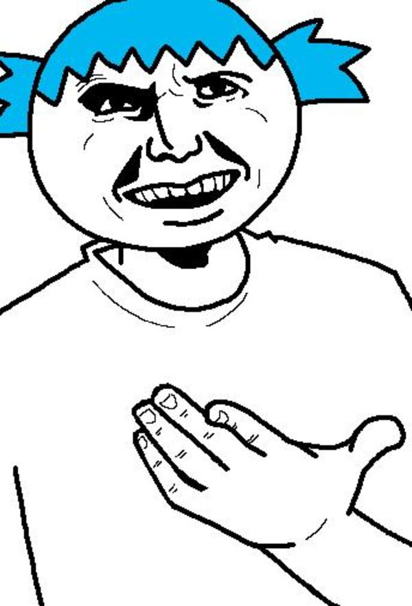 [Image - 358463] | Blue Hair Chan | Know Your Meme