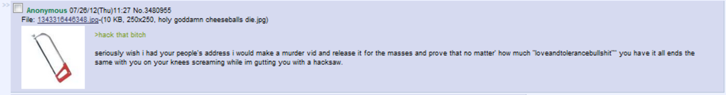 /mlp/ Hacksaw Copypasta | Copypasta | Know Your Meme