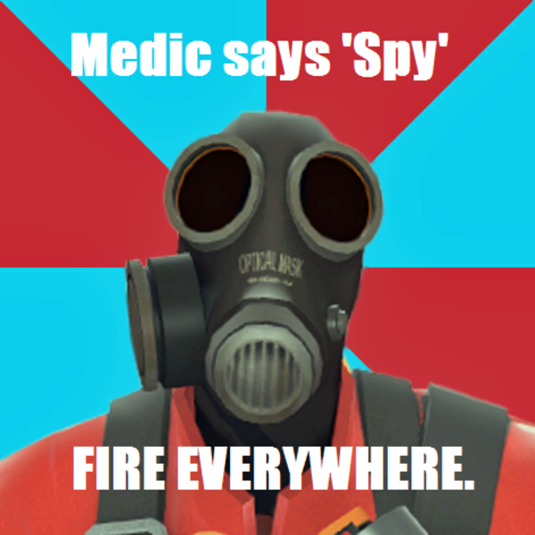 Paranoid Pyro | Team Fortress 2 Advice Animals | Know Your Meme